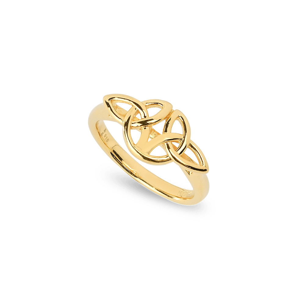916 Gold Si Dian Jin Designer Series: Transverse Ring - On Cheong Jewellery